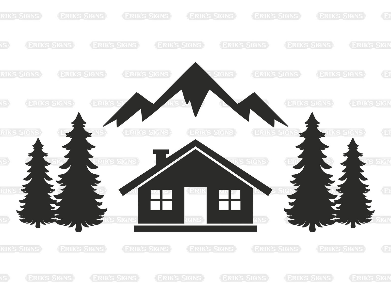 Cabin SVG, Family Cabin SVG, Mountain Cabin SVG, Log Cabin Dxf, Png ...