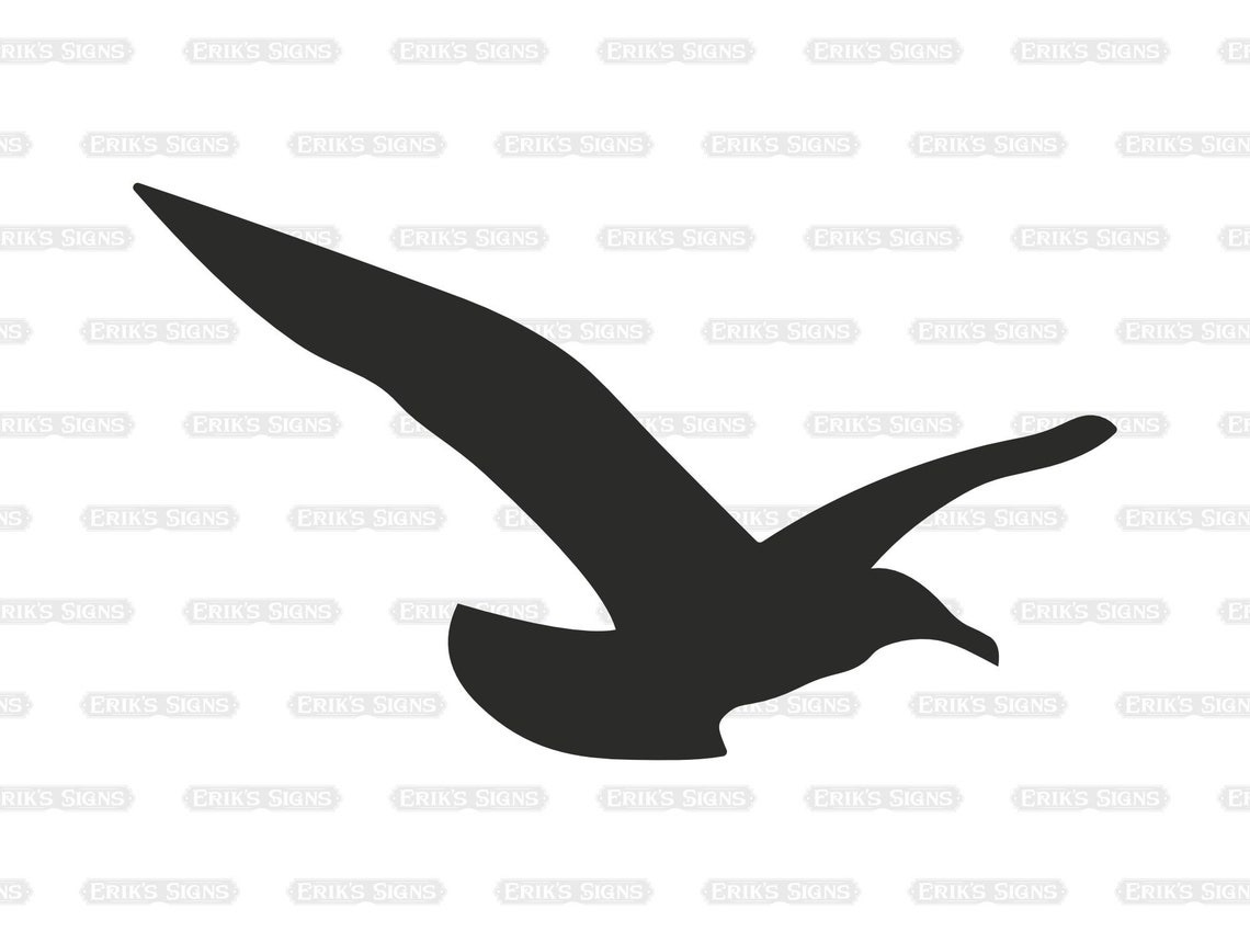 Seagull SVG, Seagull Silhouette Cut File dxf, Png, Eps, Jpeg - Etsy