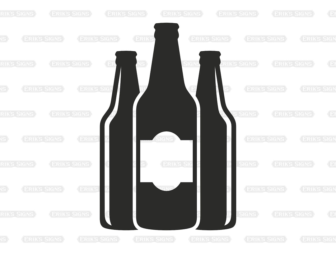 Beer Logo SVG, Beer Bottle Silhouette dxf, Png, Eps, Jpeg - Etsy UK