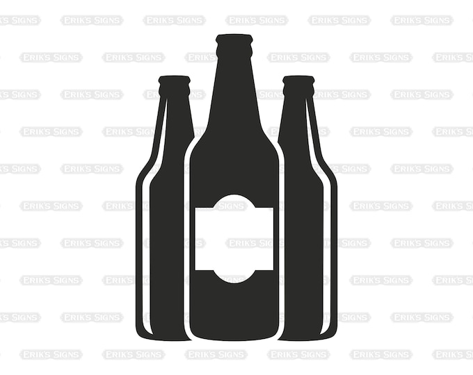 Imported Beer Bottle Template, Png, Svg, Dxf, Eps, Label, Wrapper ...