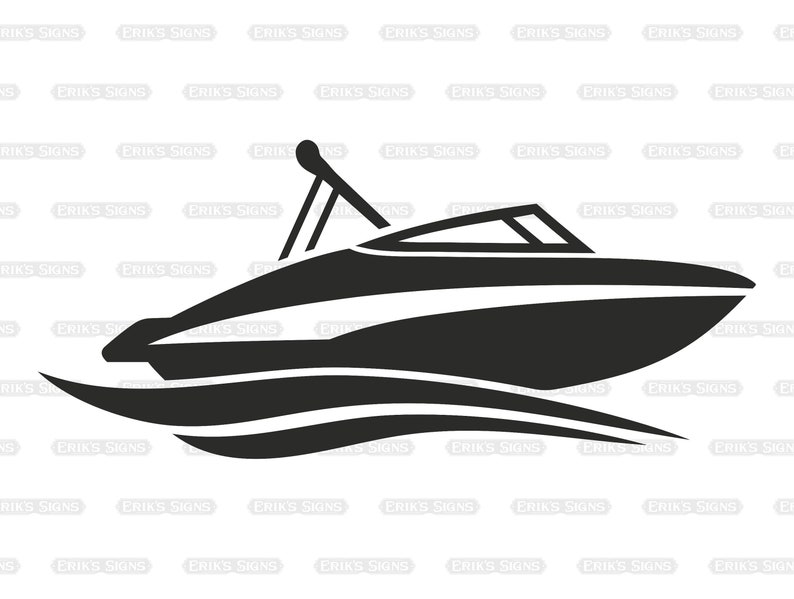 Speed Boat SVG, Speed Boat Clipart, Speed Boat Cut File, Speed Boat ...