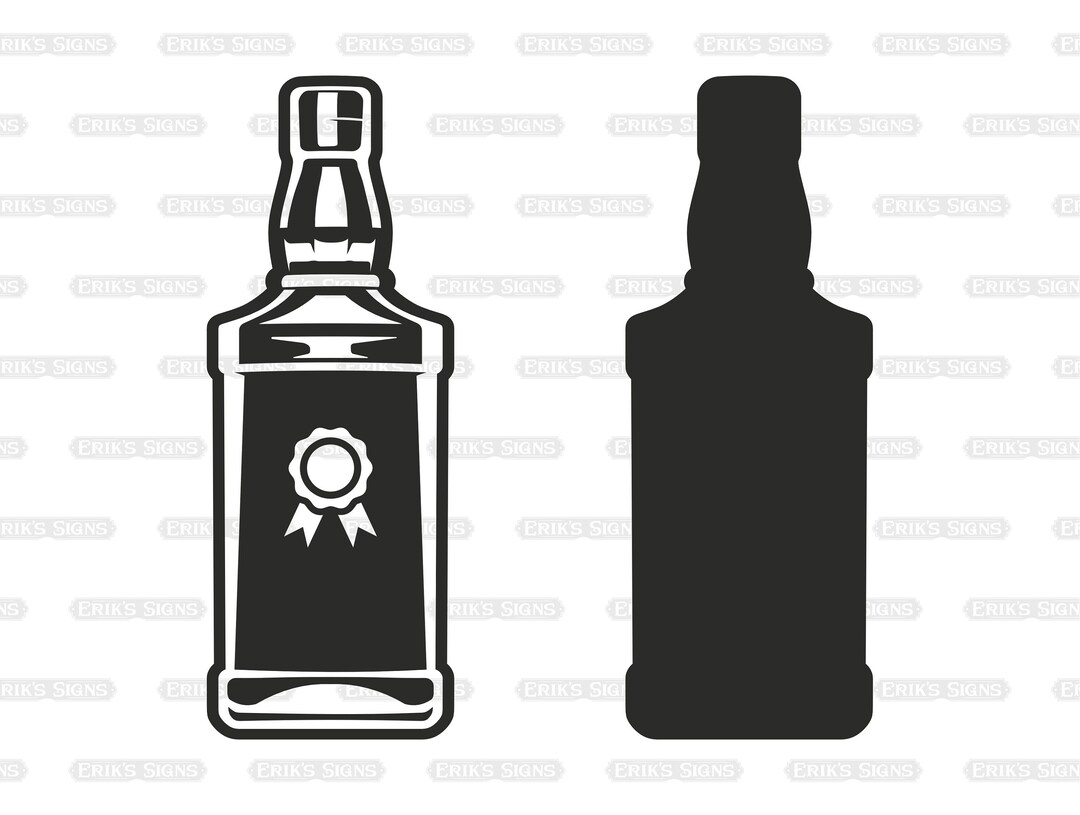 Whiskey Bottle SVG dxf, Eps, Png, Jpeg - Etsy