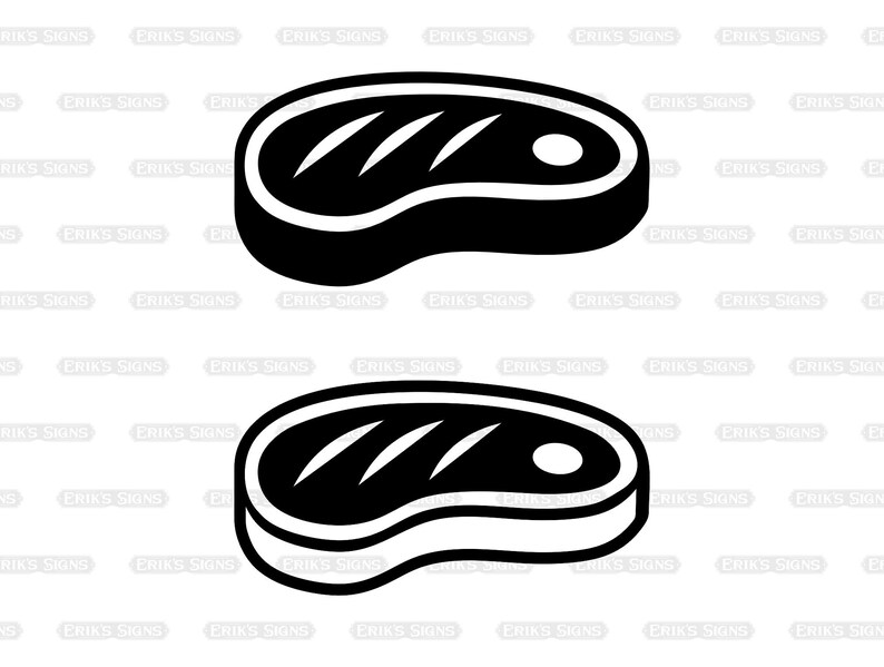Steak SVG, Beef Steak SVG, Steak Silhouette dxf, Png, Eps, Jpeg - Etsy