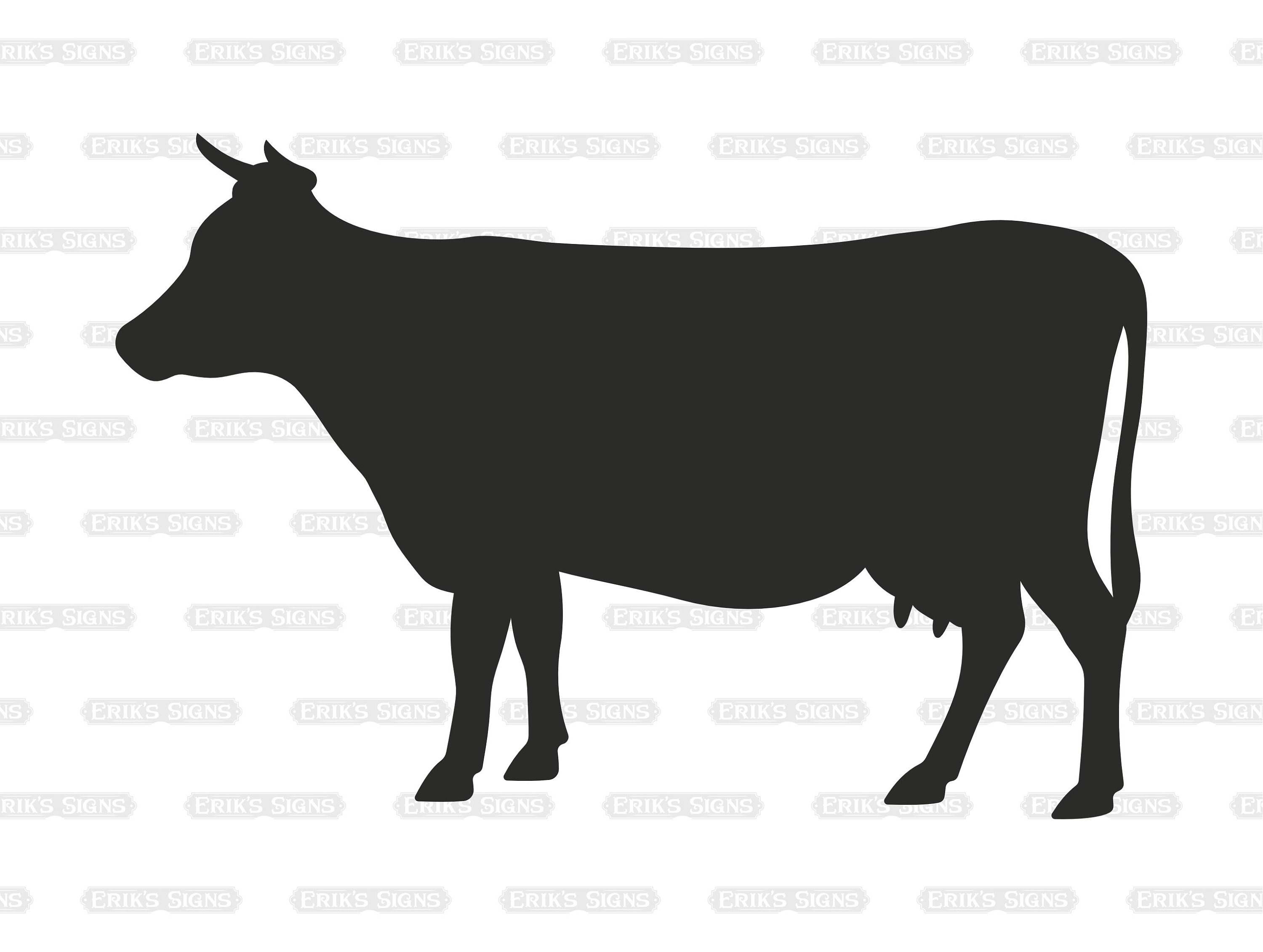 Vaca SVG, Silueta de vaca SVG dxf, eps, png, jpeg - Etsy España