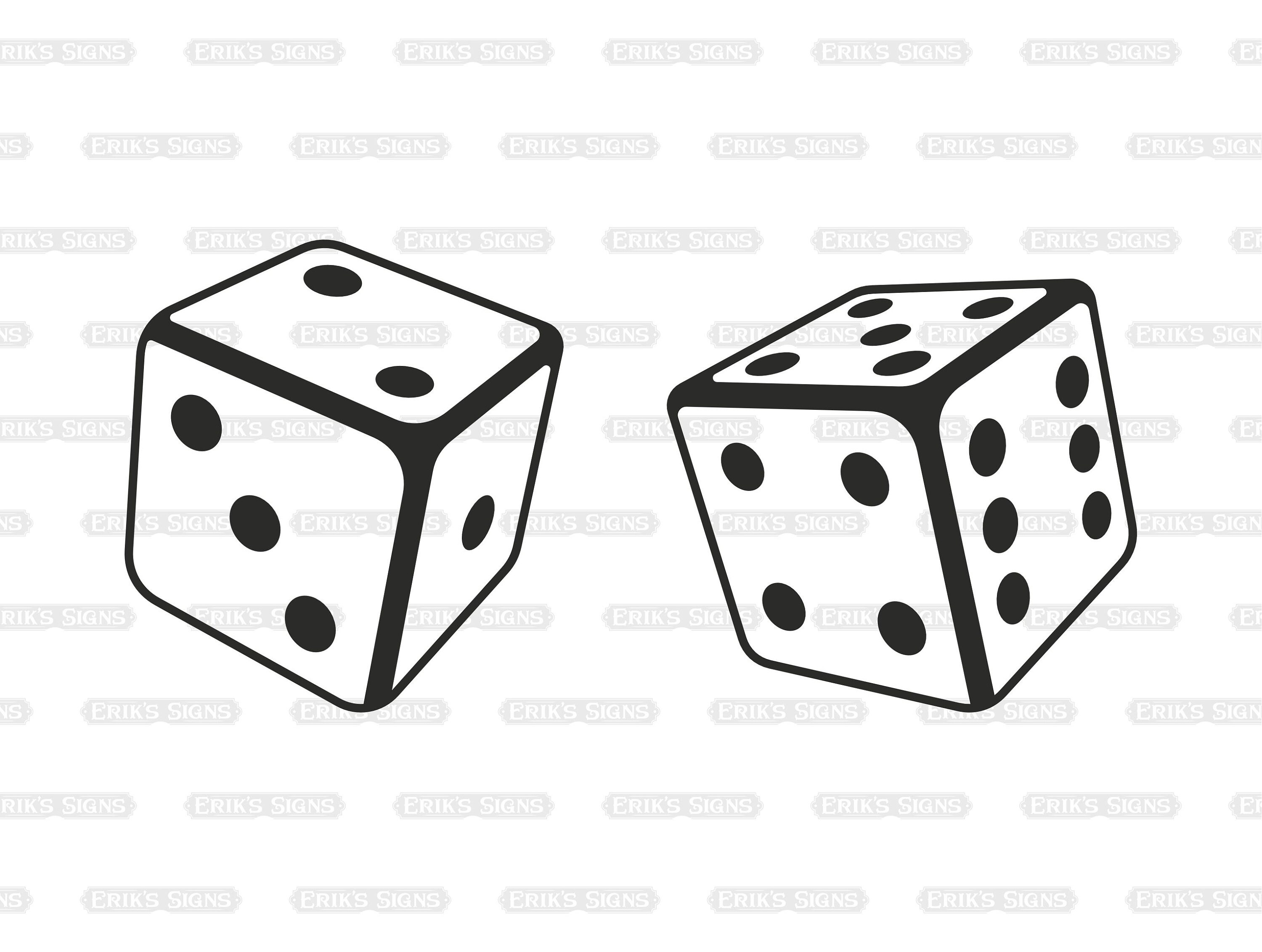 Dice SVG, Dice Silhouette SVG dxf, Eps, Png, Jpeg - Etsy