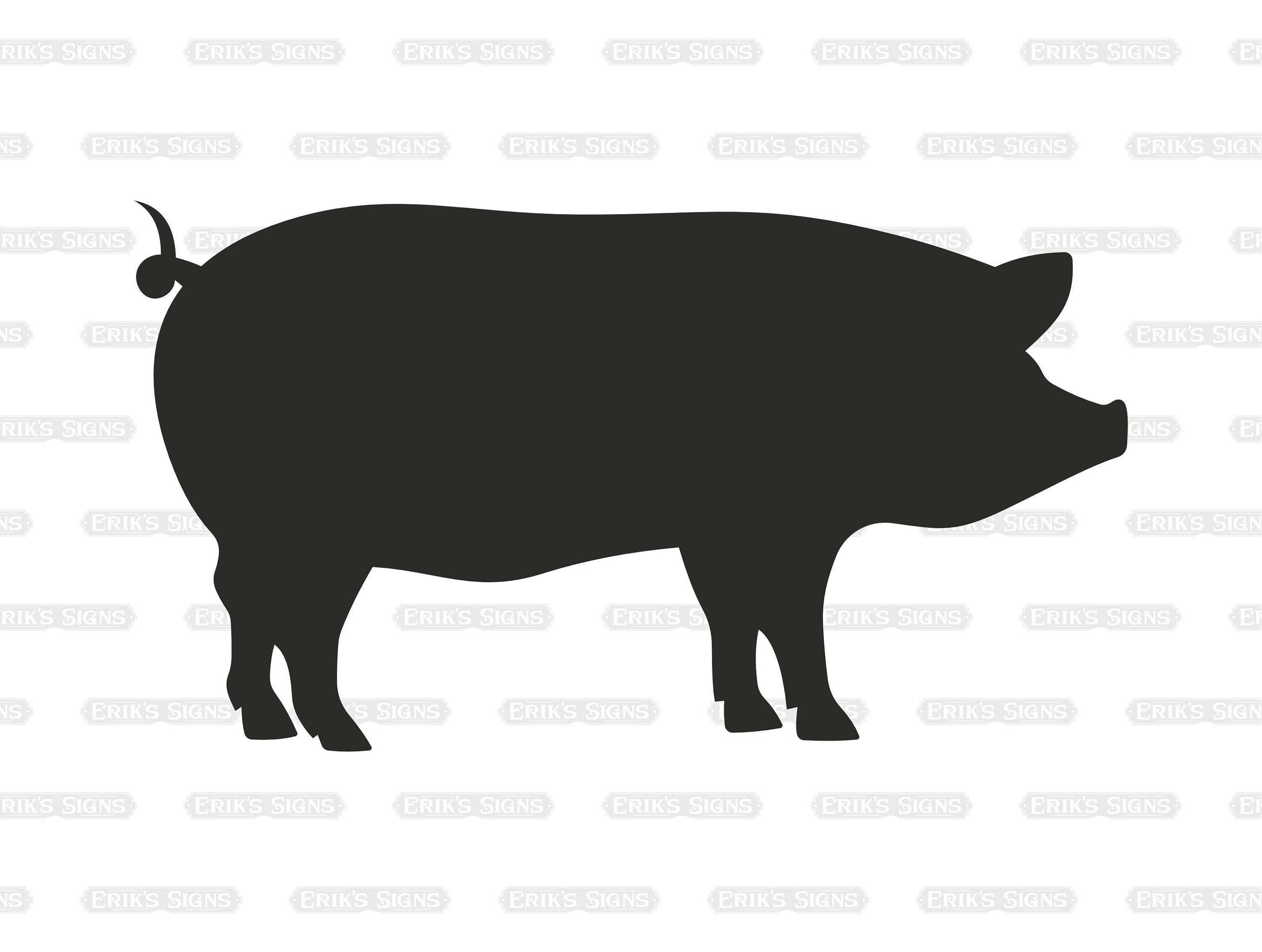 Cerdo SVG Silueta de cerdo SVG dxf eps png jpeg - Etsy México