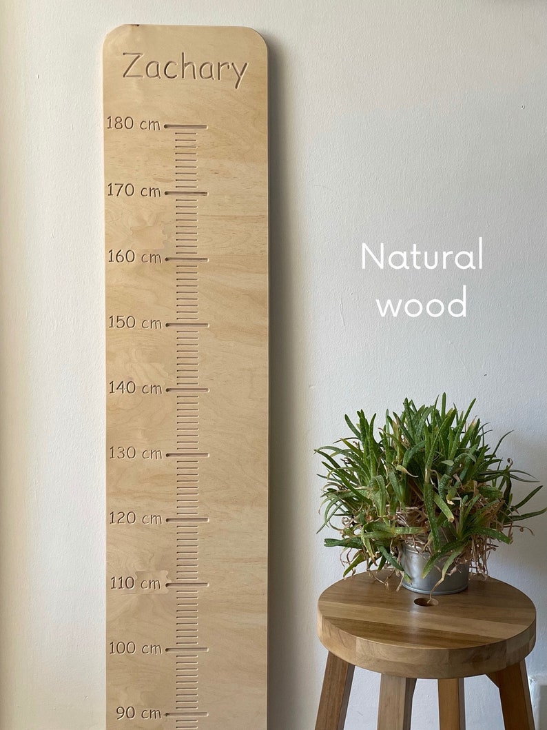 Personalised Wooden Height Chart for Kids and Families Custom Family ...