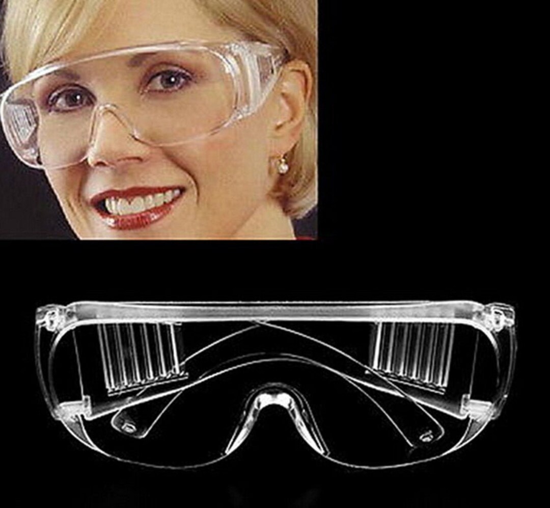 Transparent Vented Safety Goggles Glasses Eye Protection Lab - Etsy