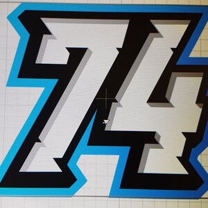 4 Custom Racing Numbers Laminated Decal Stickers - Etsy