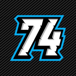 4 Custom Racing Numbers Laminated Decal Stickers - Etsy