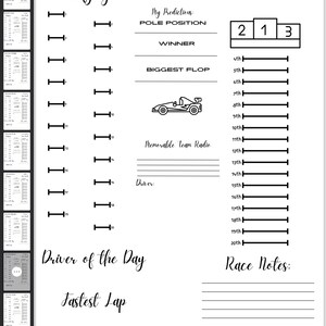 2025 F1 Bullet Journal Diary Calendar Journal Formula 1 - Etsy
