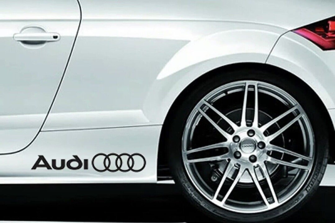 Audi Side Skirt Gloss Black Vinyl Car Decal Stickers Set of 2 - Etsy UK