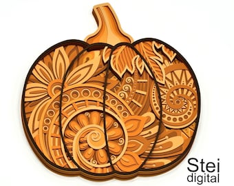 3d Tabletop Pumpkin Cut File Dxf Svg - Etsy