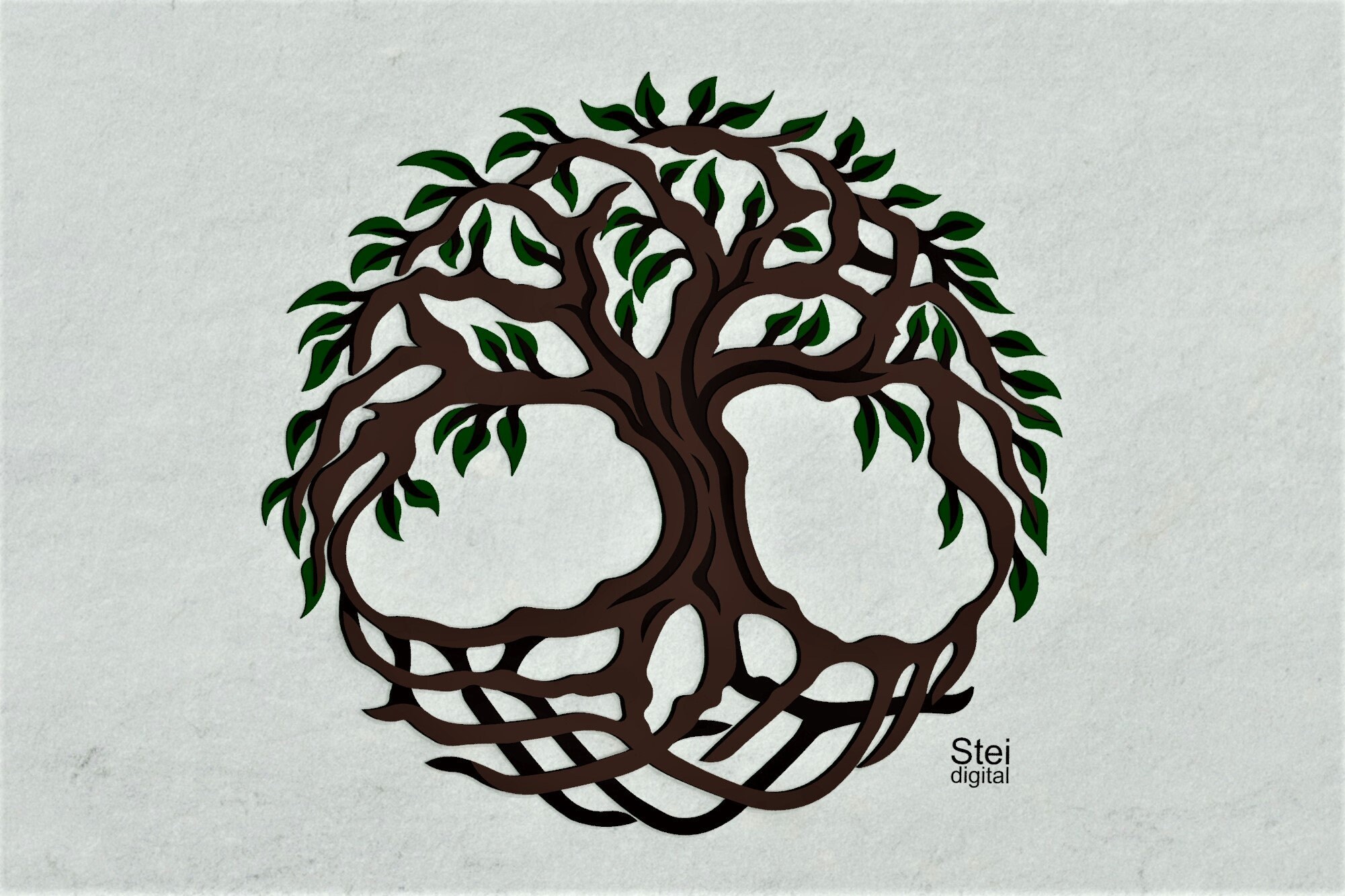 3d Tree of Life Svg Dxf Cut Files Layered Tree of Life - Etsy Australia