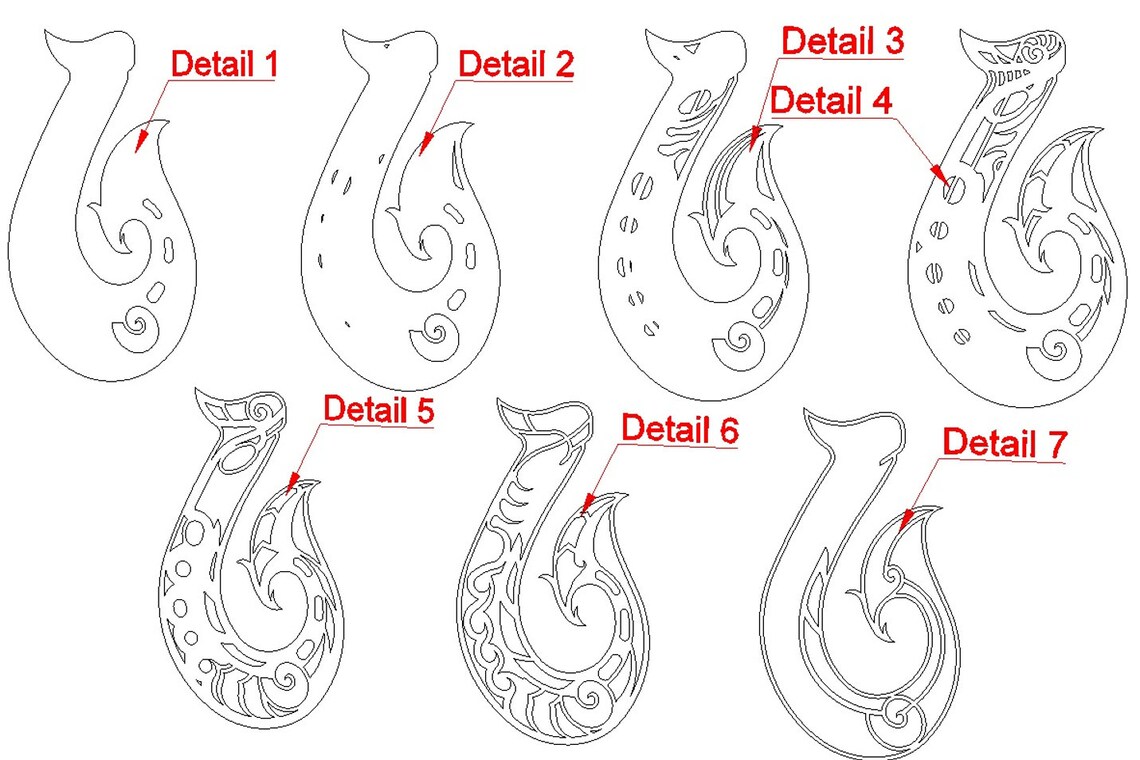3d Fish Hook Svg Dxf Laser Cut File Layered Hook Svg Hook - Etsy Australia
