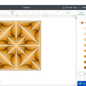 3d Optical Illusion Mandala SVG, DXF Cut Files, Vector File, Layered ...