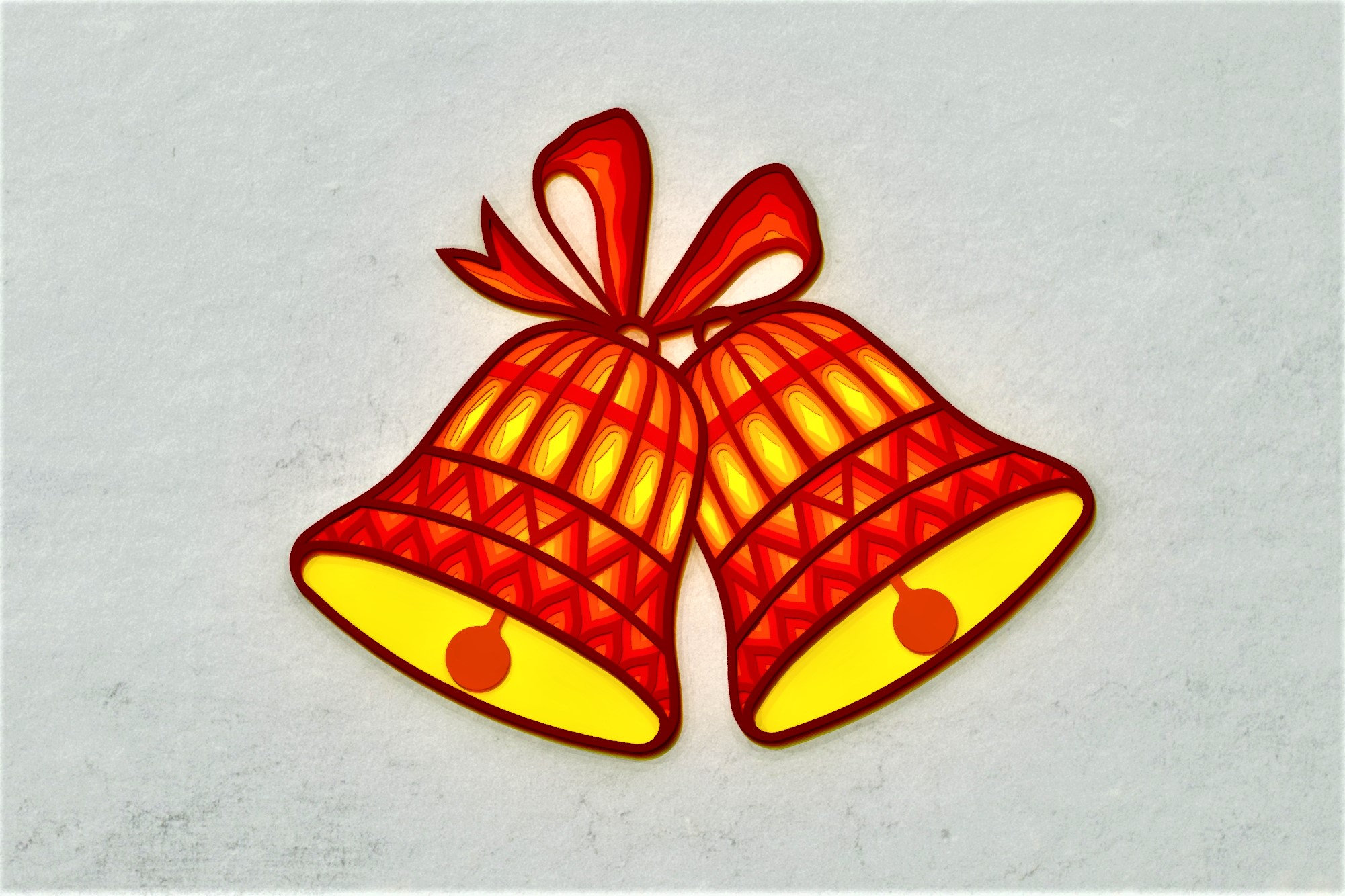 Christmas Bells Svg Dxf Files for Laser Layered Bells Svg - Etsy