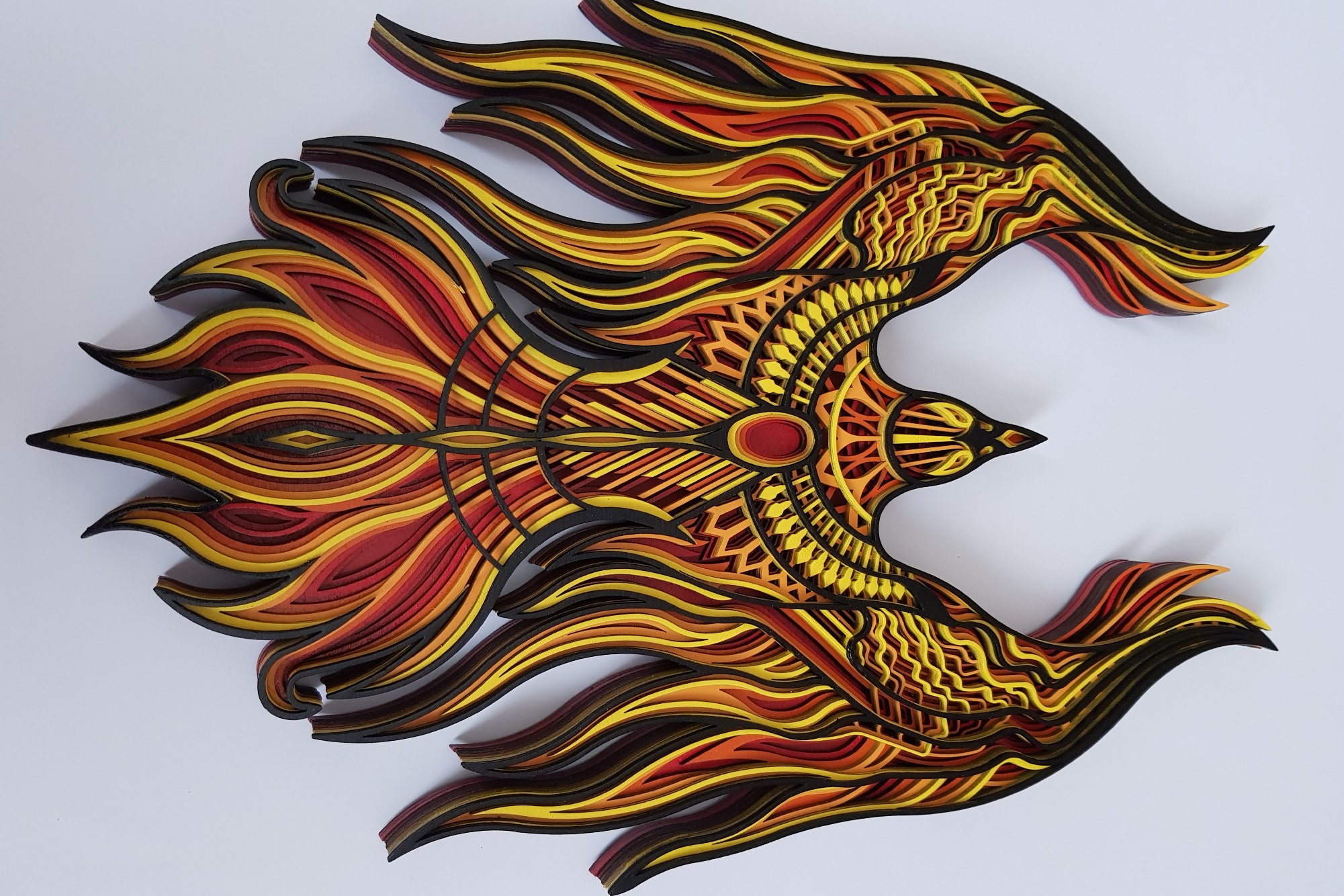 3d Phoenix SVG Dxf Laser Cut Files Phoenix Vector File - Etsy Canada