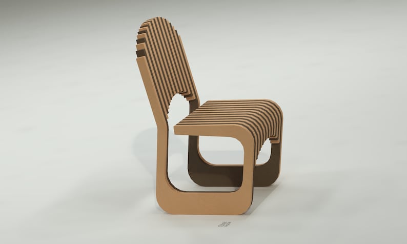 Chair Dxf Cnc Plan Cnc Router Cut Files Parametric Furniture Etsy