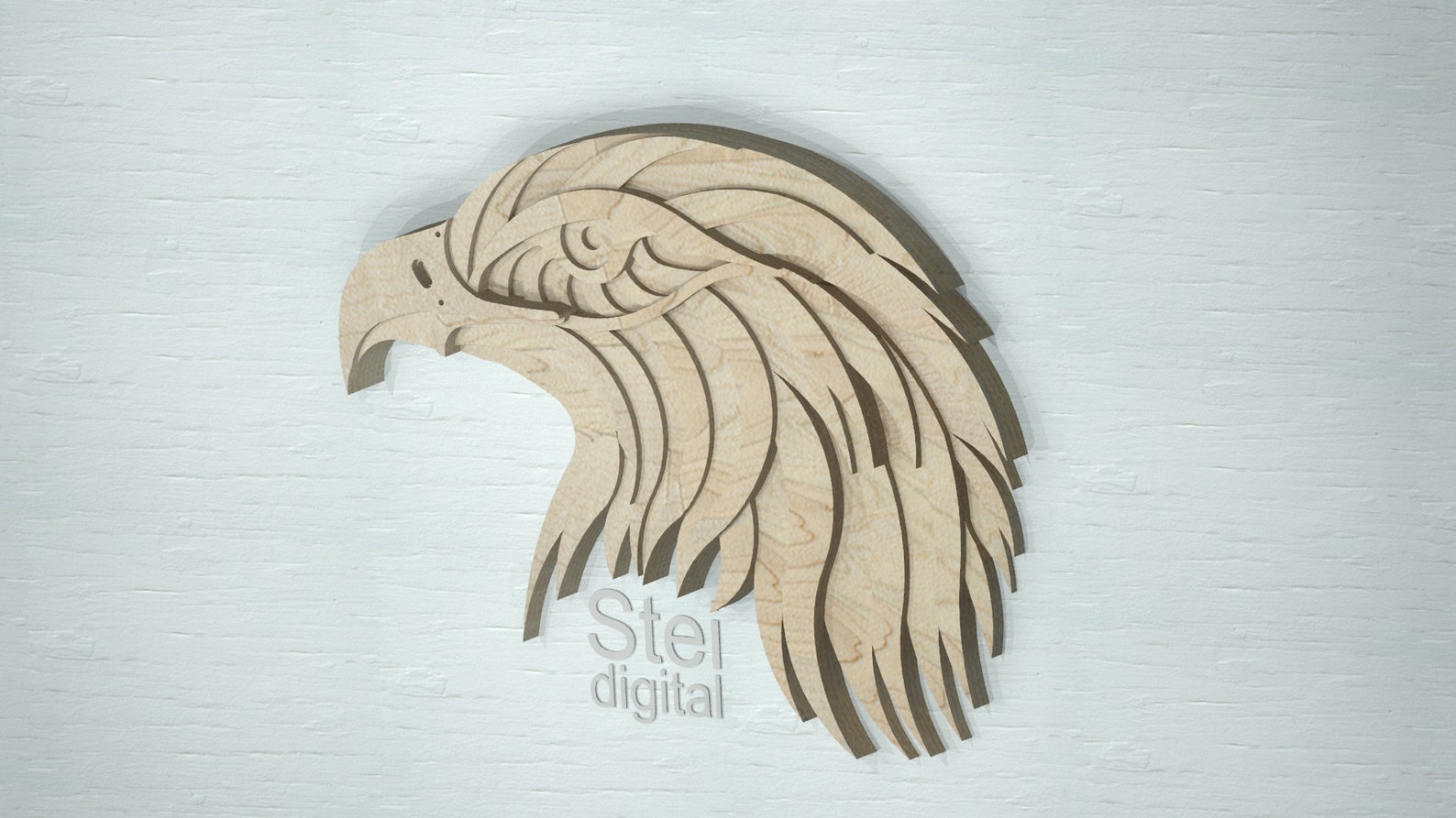 3d Layered Eagle Svg Dxf Files for Laser Cutting Svg for - Etsy