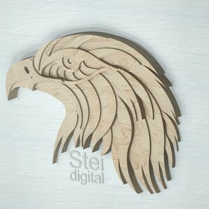 3d Layered Eagle Svg, Dxf Files for Laser Cutting, Svg for Cricut ...