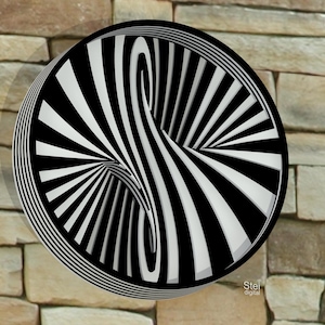 3d Optical Illusion SVG, DXF Cut Files, Geometric Vector File, Layered ...
