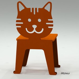 Cat Chair Cnc, Kids Furniture, Chair Dxf CNC Plan, Cnc Router Cut Files ...