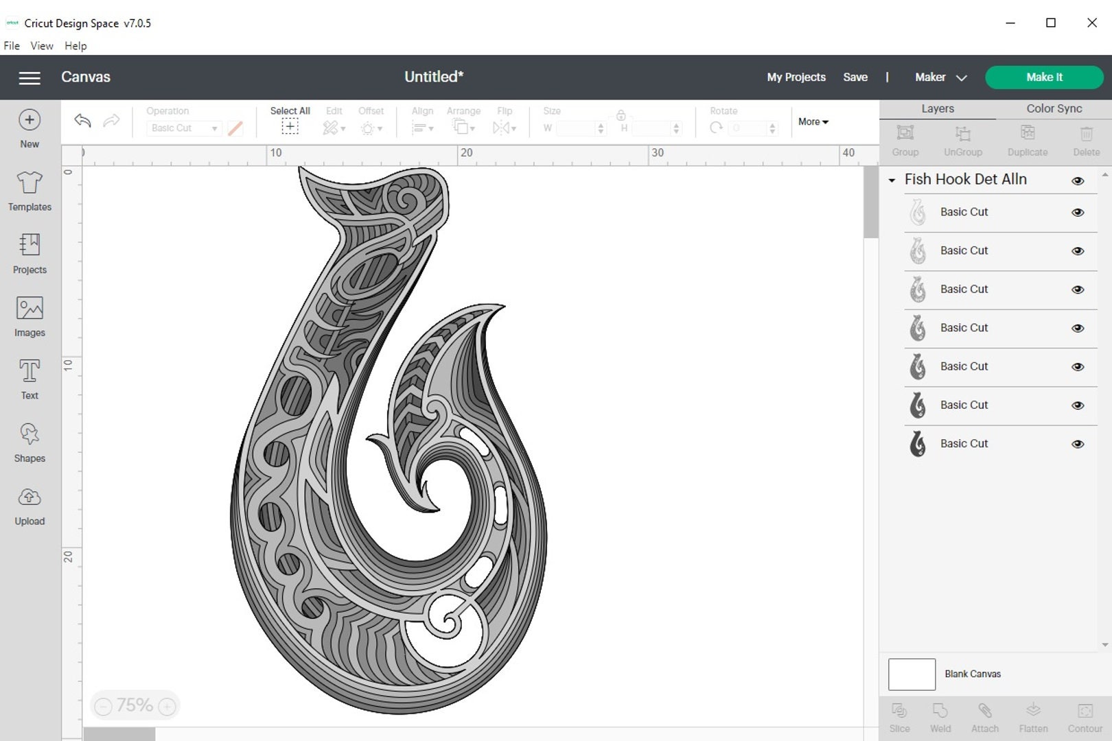 3d Fish Hook Svg Dxf Laser Cut File Layered Hook Svg Hook - Etsy Canada