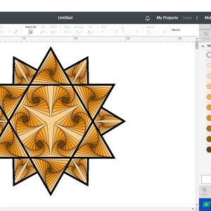 3d Geometric Star SVG, DXF Cut Files, Star Mandala Svg, Vector File ...