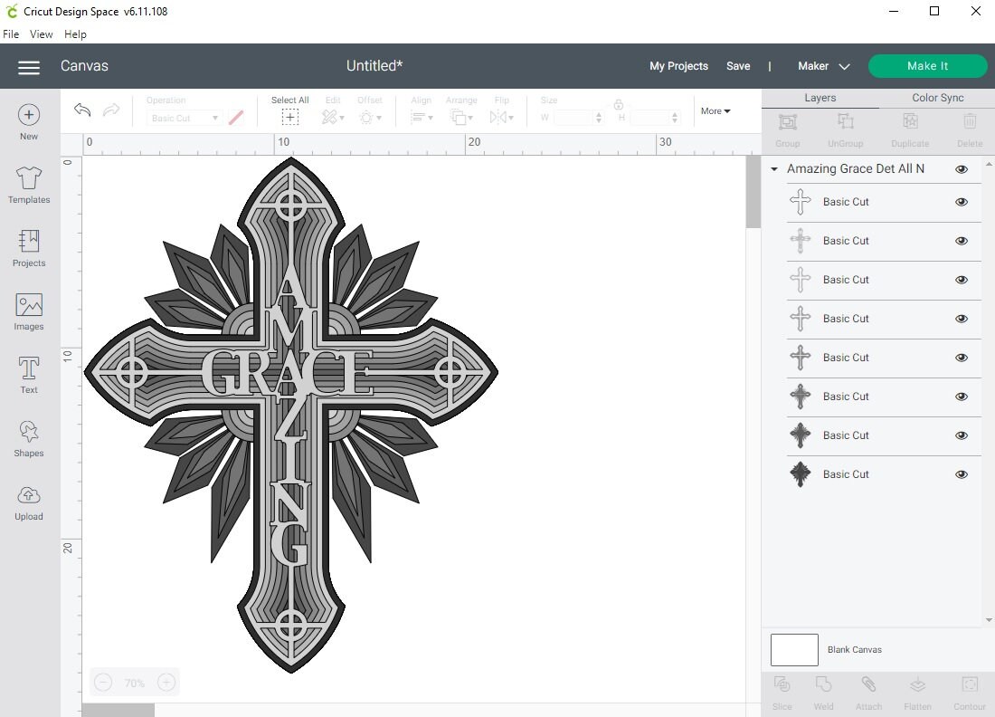 Amazing Grace Cross SVG DXF Cut Files Laser Cutting File - Etsy Australia