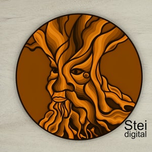3d Ent Tree Svg, 3d Tree of Life Svg, Dxf Laser Cut Files, Layered Tree ...