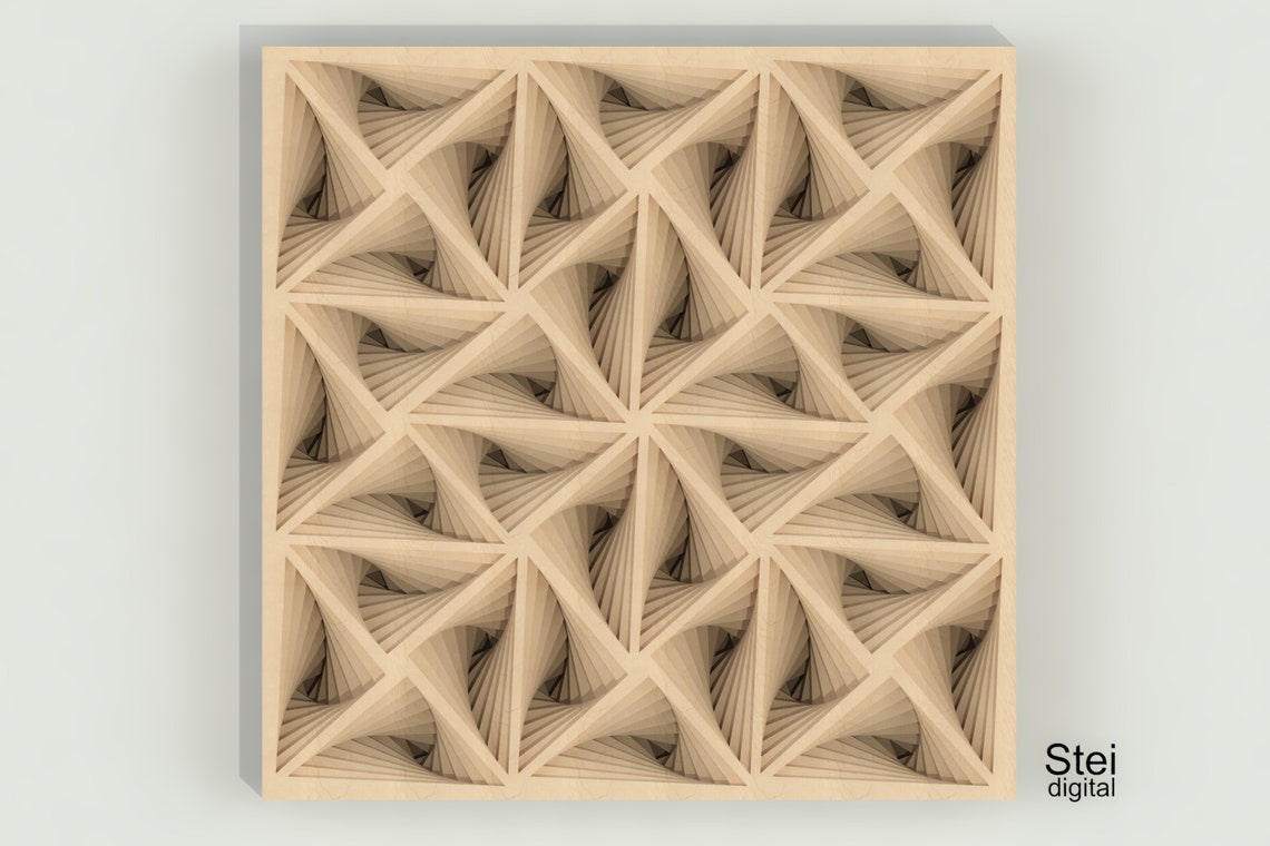 3d Geometric Mandala SVG DXF Cut Files Wall Decor Svg Wall - Etsy