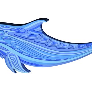 3d Dolphin Layered Design Dxf, Svg Files, CNC Laser Cutting, Laser Cut ...