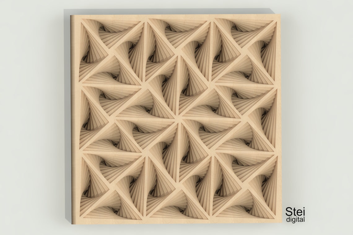 3d Geometric Mandala SVG DXF Cut Files Wall Decor Svg Wall - Etsy