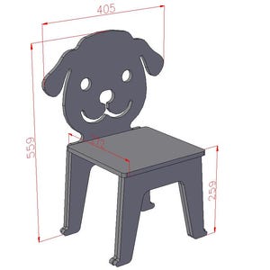 Dog Chair Cnc, Kids Furniture, Chair Dxf CNC Plan, Cnc Router Cut Files ...