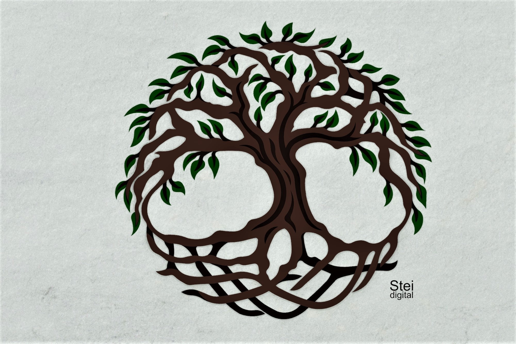 3d Tree of Life Svg Dxf Cut Files Layered Tree of Life - Etsy UK