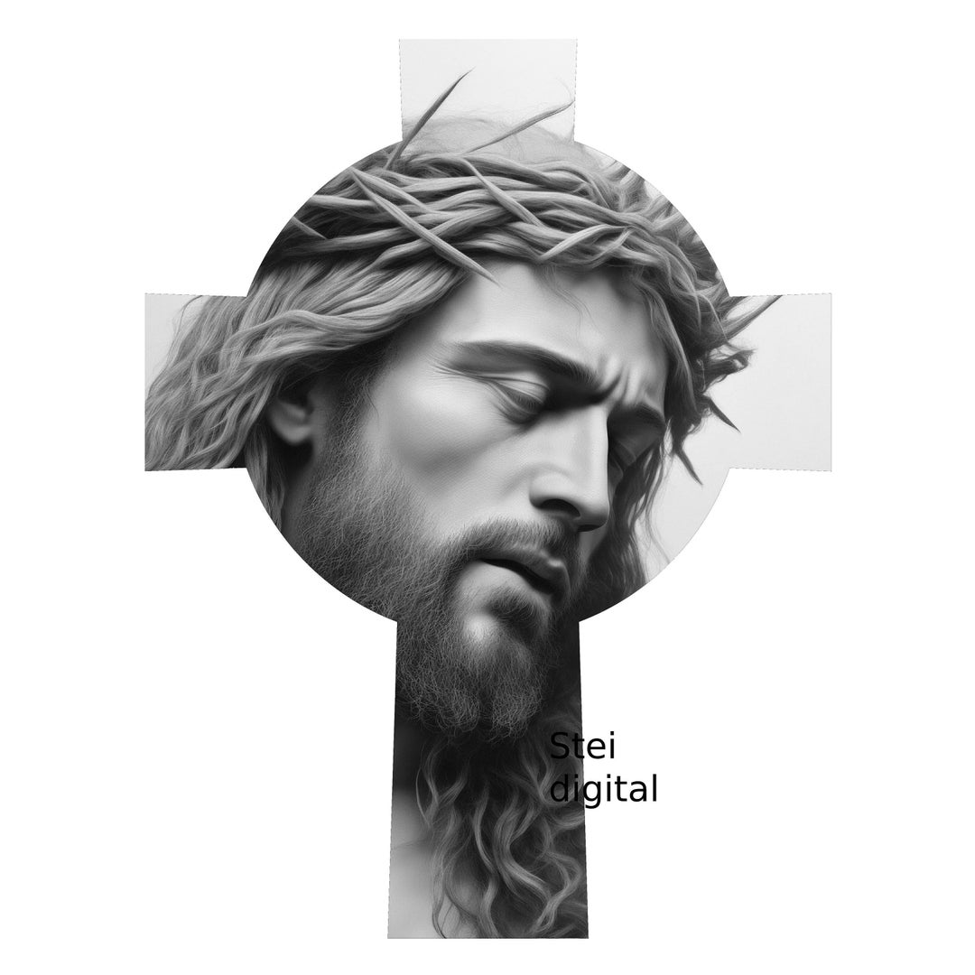 Jesus Cross Laser Engrave File: Wall Decor Template (digital PNG, SVG ...