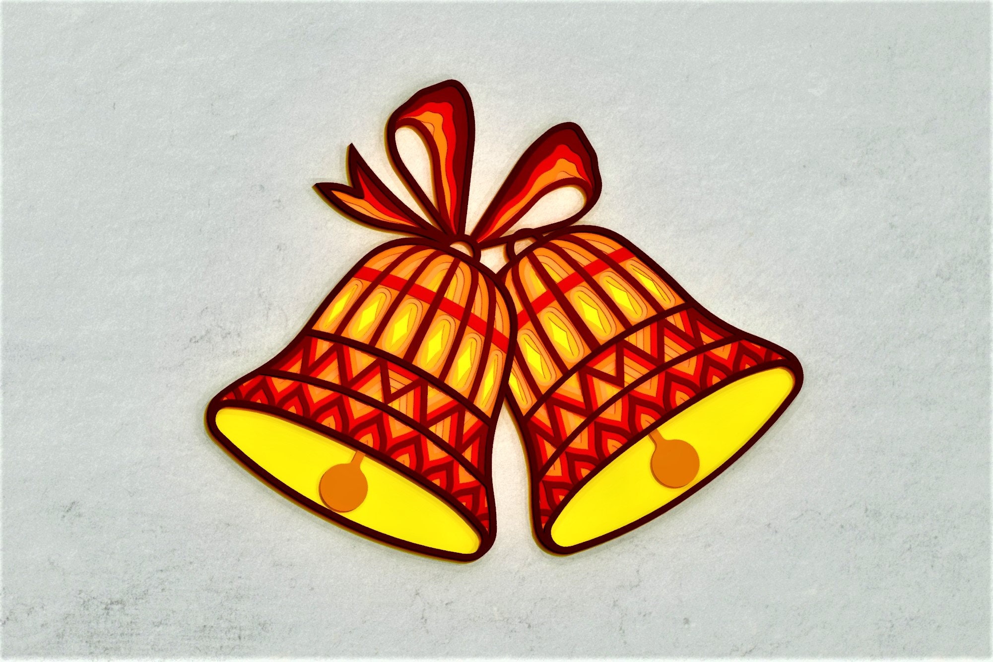 Christmas Bells Svg Dxf Files for Laser Layered Bells Svg - Etsy