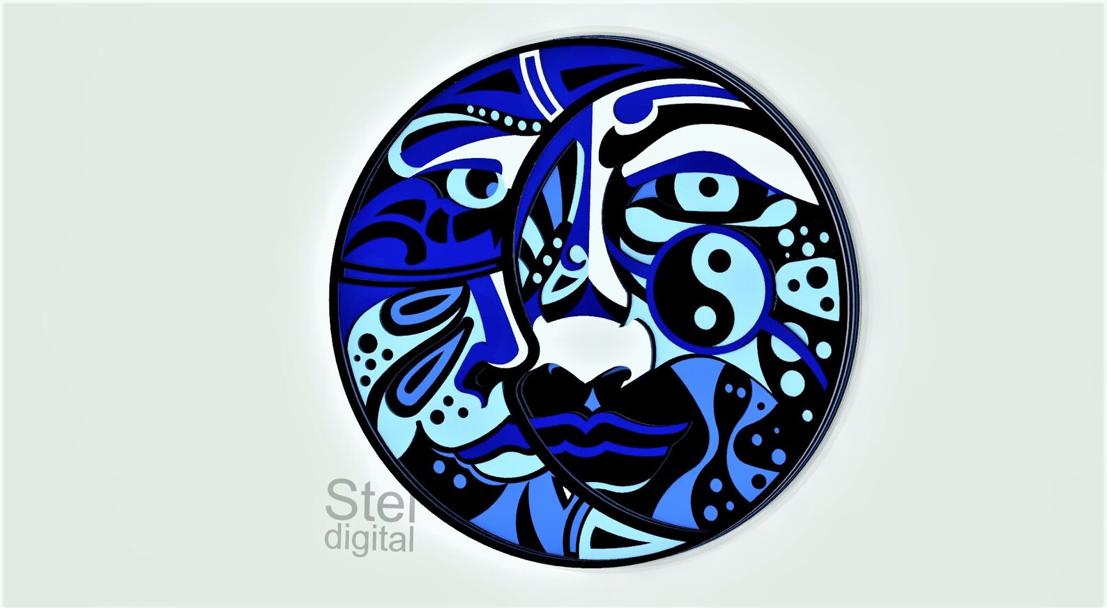 3d Moon Mandala Svg Dxf Laser Files CNC Laser Cutting Cut - Etsy