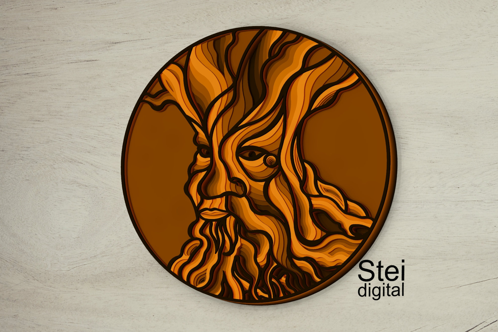 3d Ent tree svg 3d Tree of life Svg Dxf laser cut files - Etsy.de