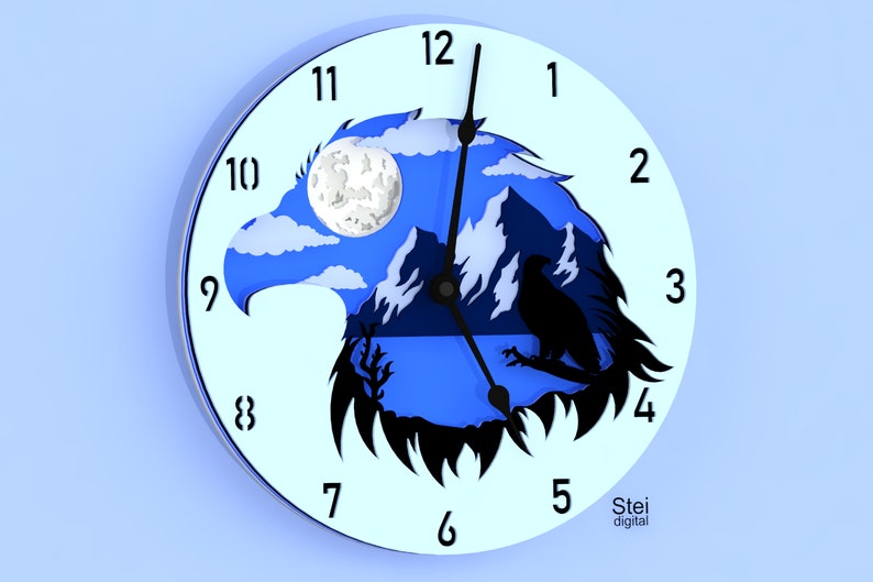 American Flag Wall Clock Svg Dxf Cut Files Clock Cricut Svg - Etsy