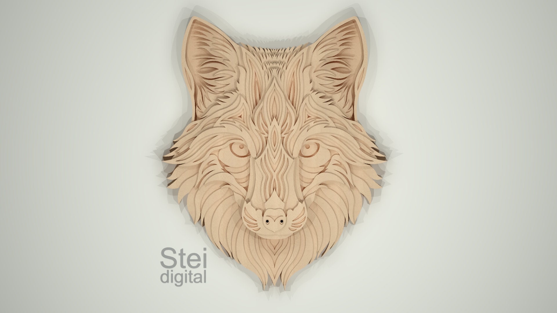 3d Fox Svg Dxf Laser Cutting Files Laser Cut File Layered - Etsy Canada