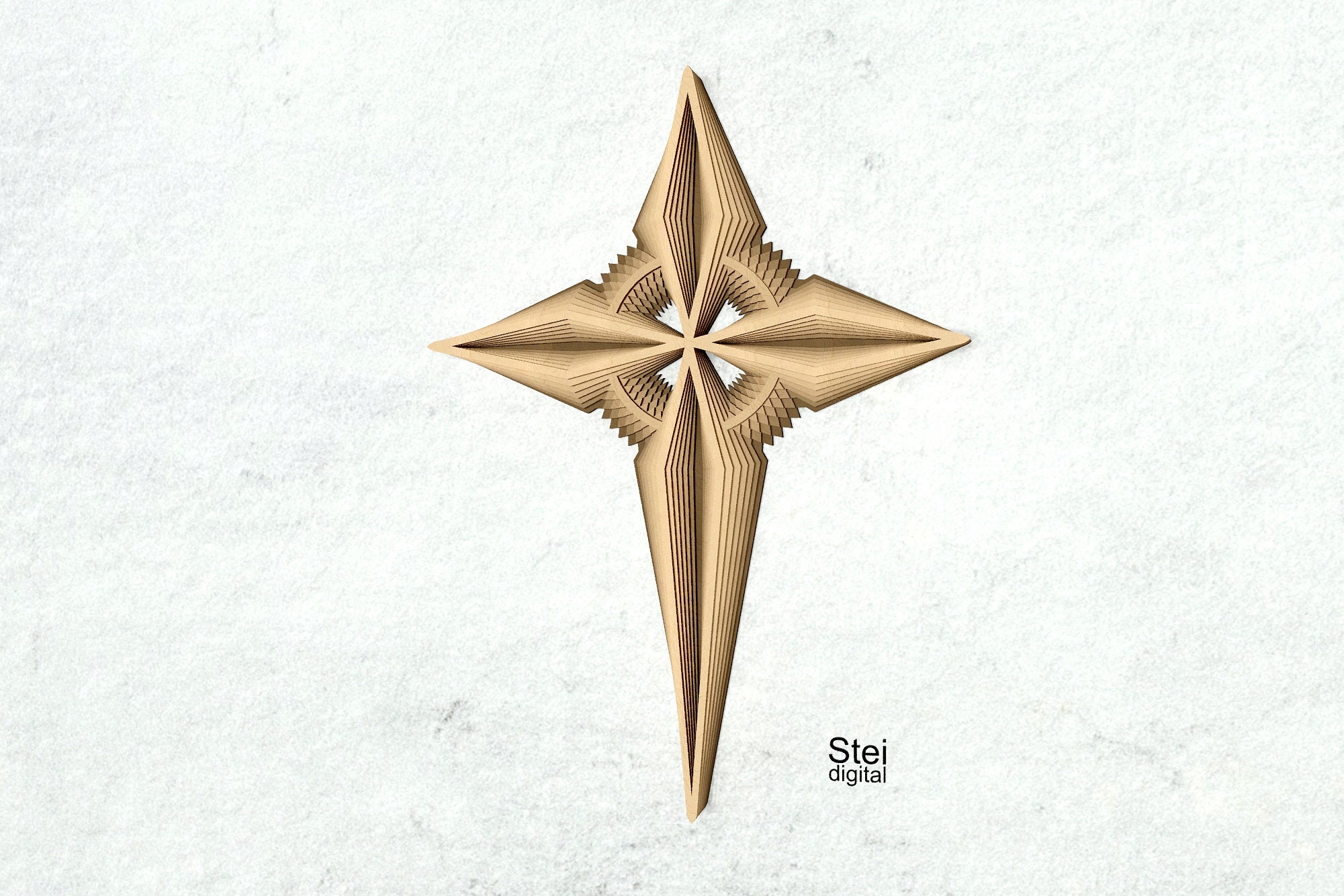 3d Cross Svg Dxf Laser Cut File Cut Template Cross Vector - Etsy UK