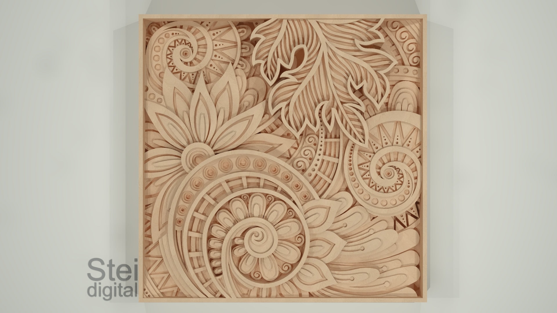 Layered Floral Design SVG DXF Cut Files Laser Cutting Files - Etsy ...