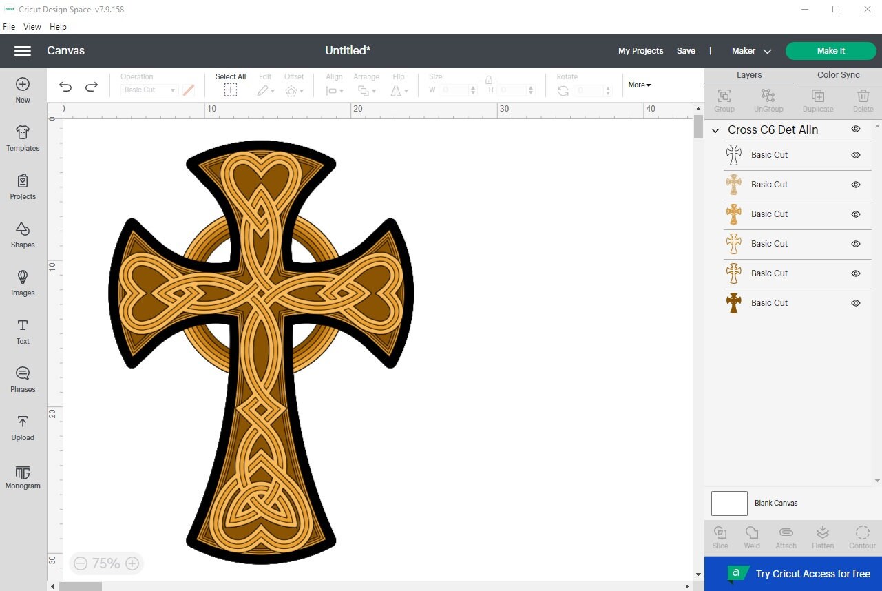 3d Celtic Cross Svg Dxf Laser Cut File Cut Template Cross - Etsy Canada