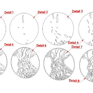 3d Ent Tree Svg, 3d Tree of Life Svg, Dxf Laser Cut Files, Layered Tree ...