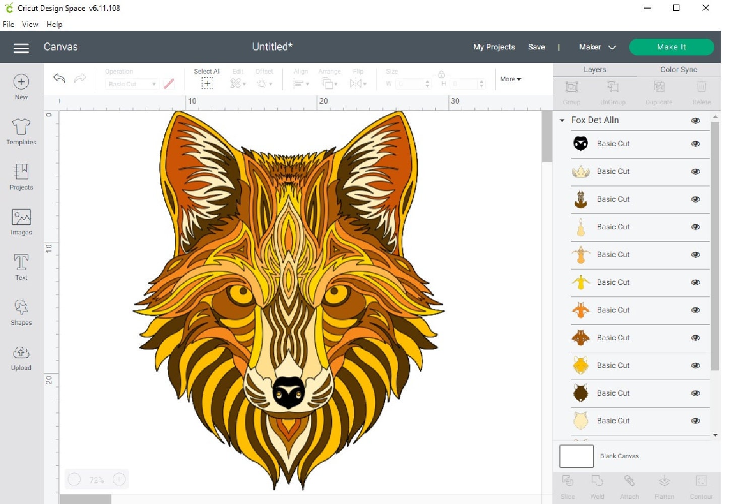 3d Fox Svg Dxf Laser Cutting Files Laser Cut File Layered - Etsy Canada
