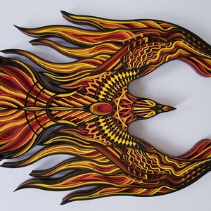 Layered Phoenix Mandala SVG: Laser Cut File, Home Decor Template - Etsy