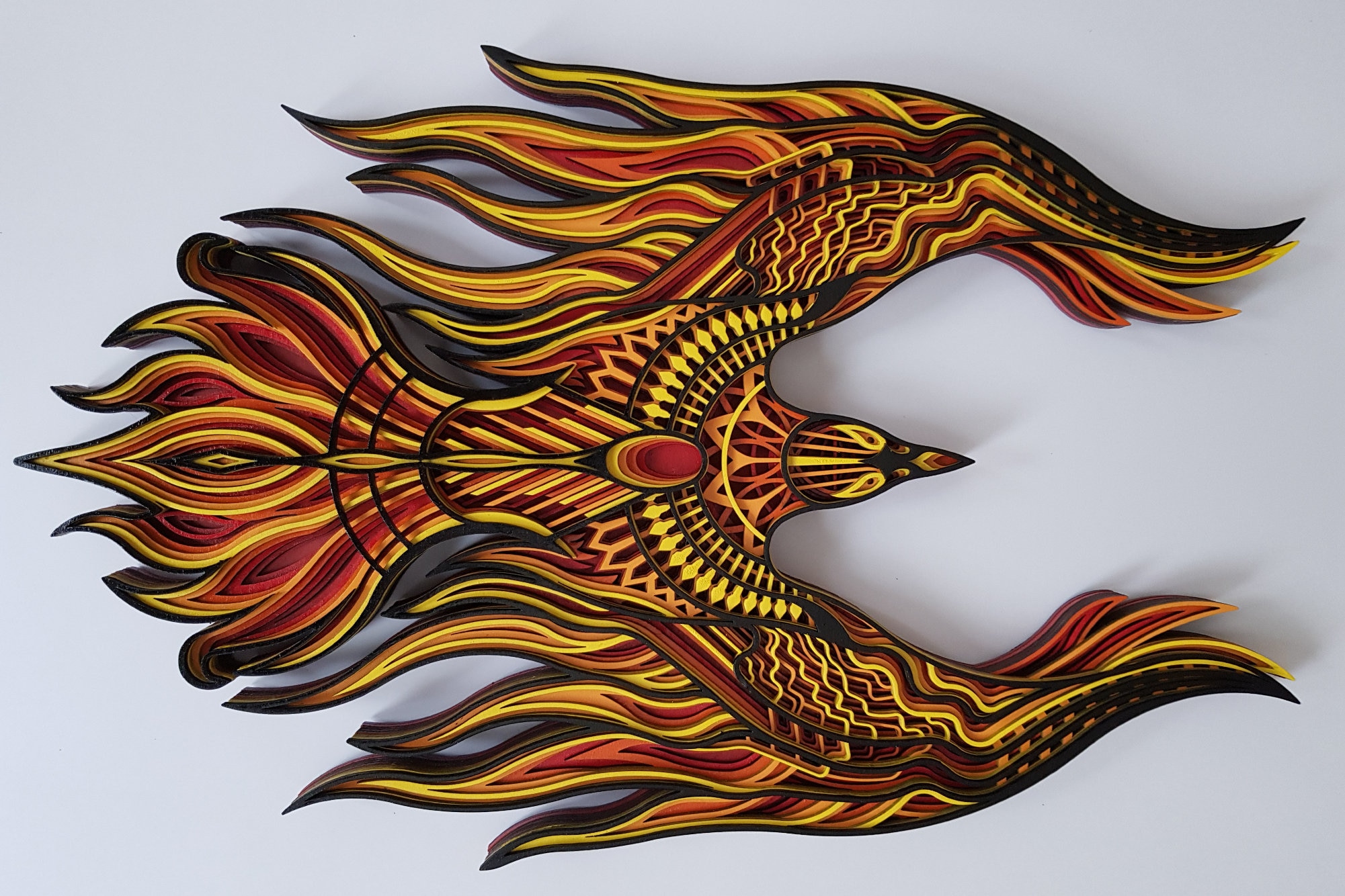 3d Phoenix SVG Dxf Laser Cut Files Phoenix Vector File - Etsy UK