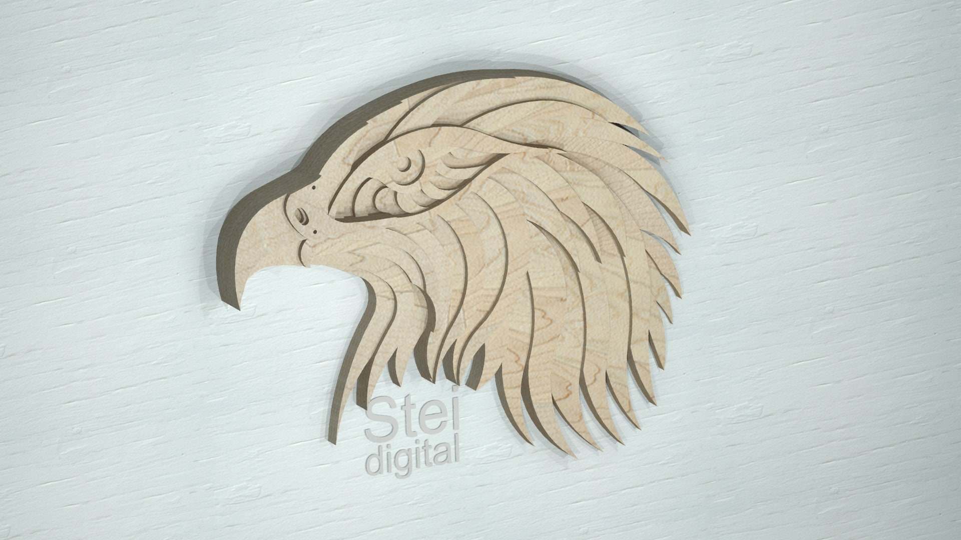 3d Layered Eagle Svg Dxf Files for Laser Cutting Svg for - Etsy